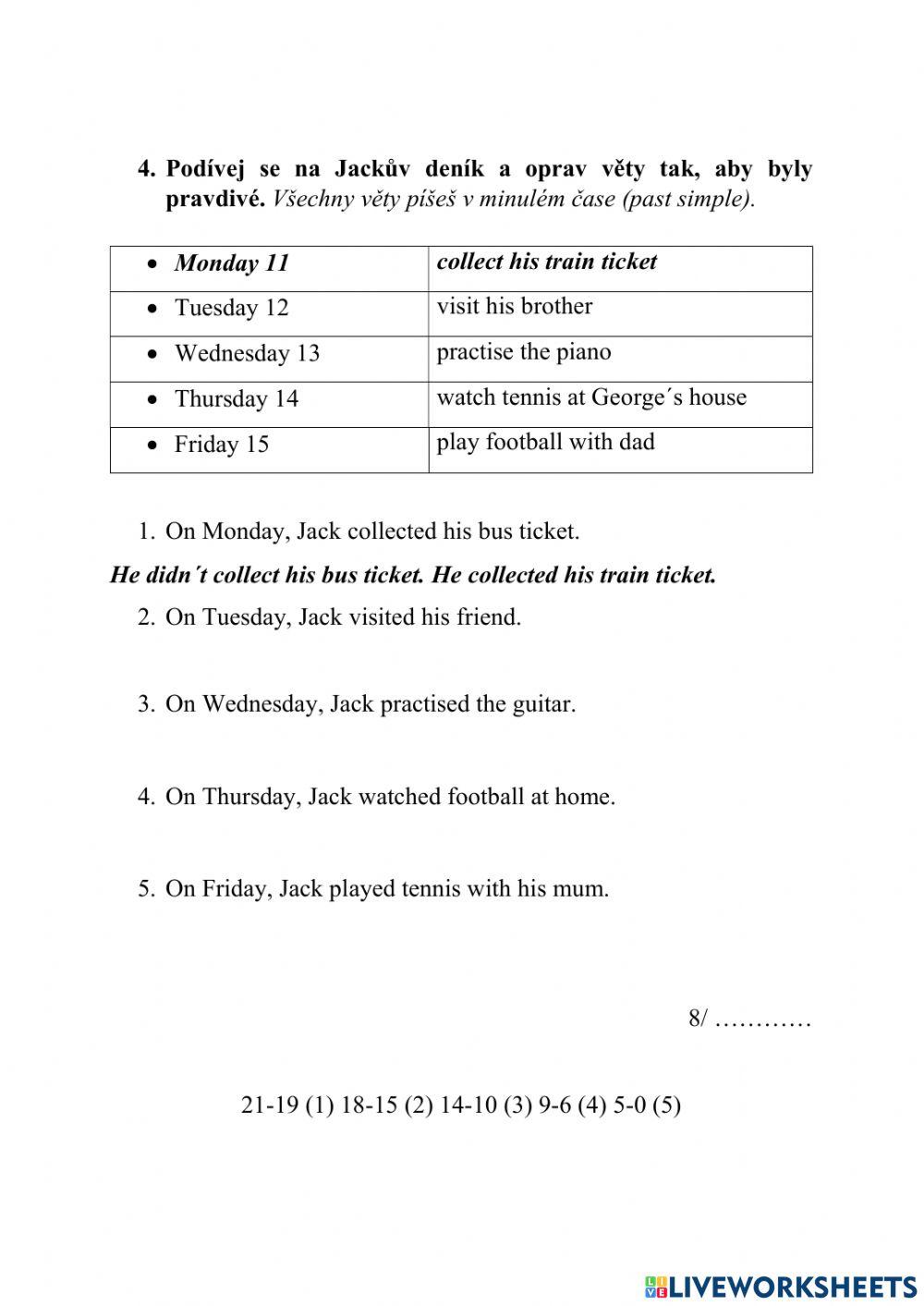 Test Project 2 U3 interactive worksheet | Live Worksheets