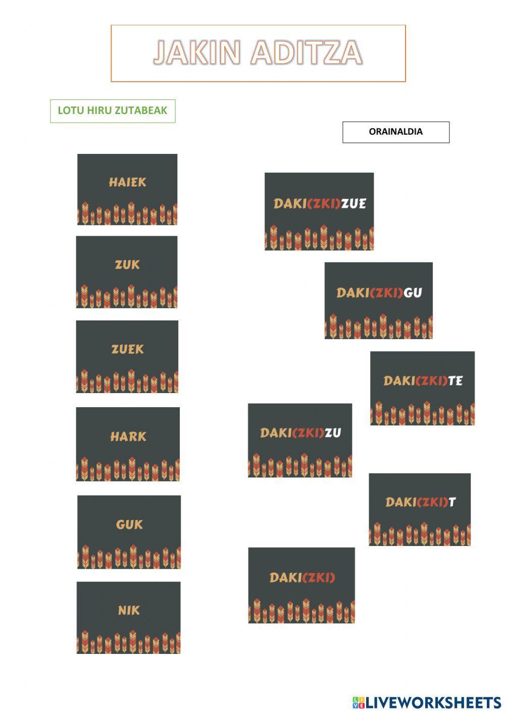 JAKIN aditza ORAINALDIAN worksheet | Live Worksheets