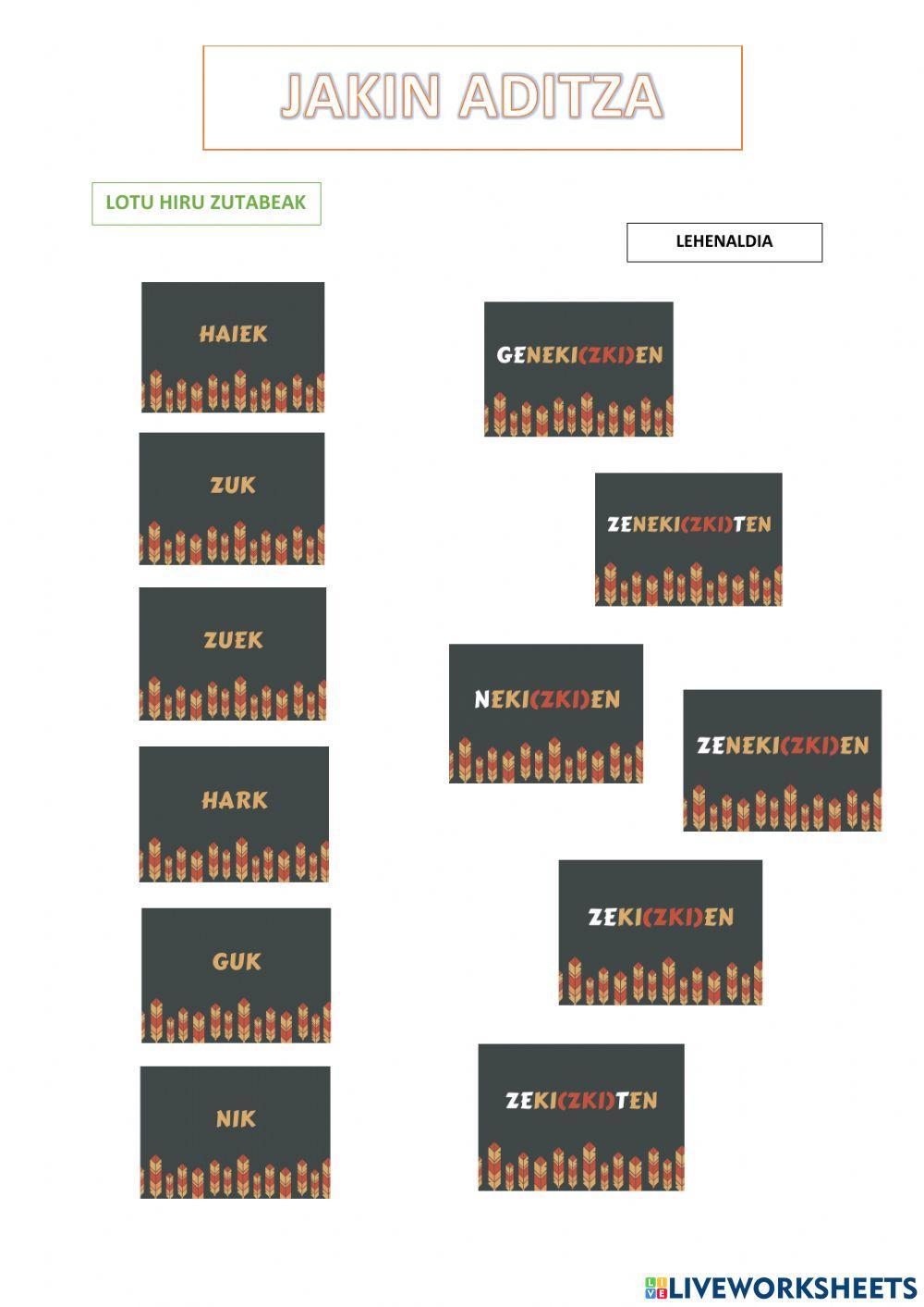 JAKIN aditza LE… | Free Interactive Worksheets | 921529