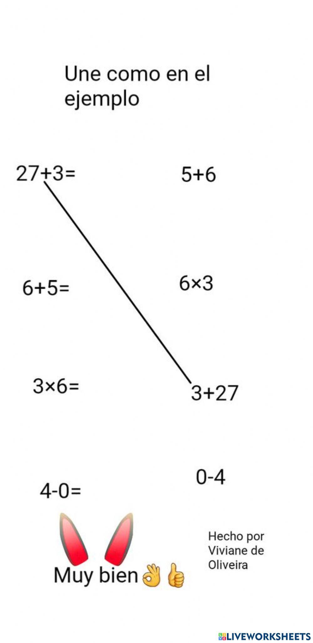 921963 | Une como en el ejemplo | Viviane educa
