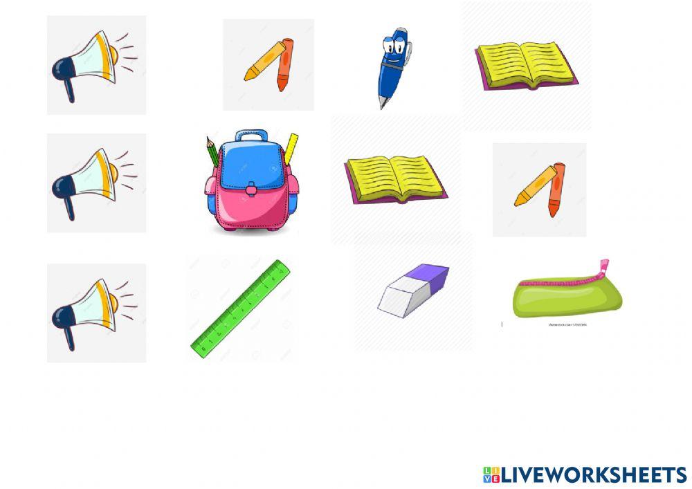 Classroom Objects 922768 | vane2304 | LiveWorksheets