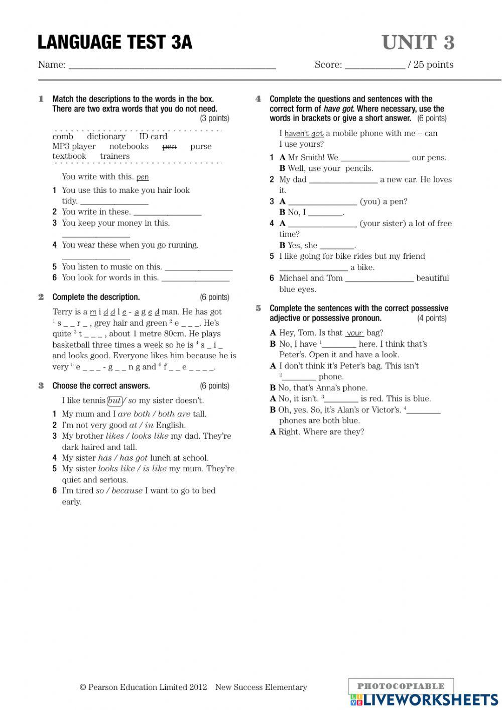 New Success - E… | Free Interactive Worksheets | 4965121