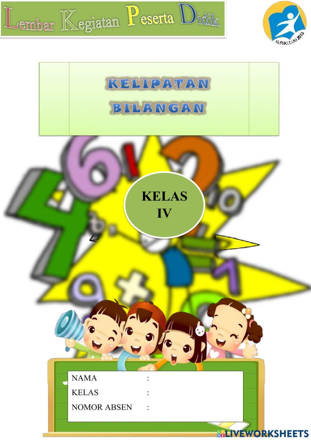 Kelipatan Bilangan worksheet | Live Worksheets