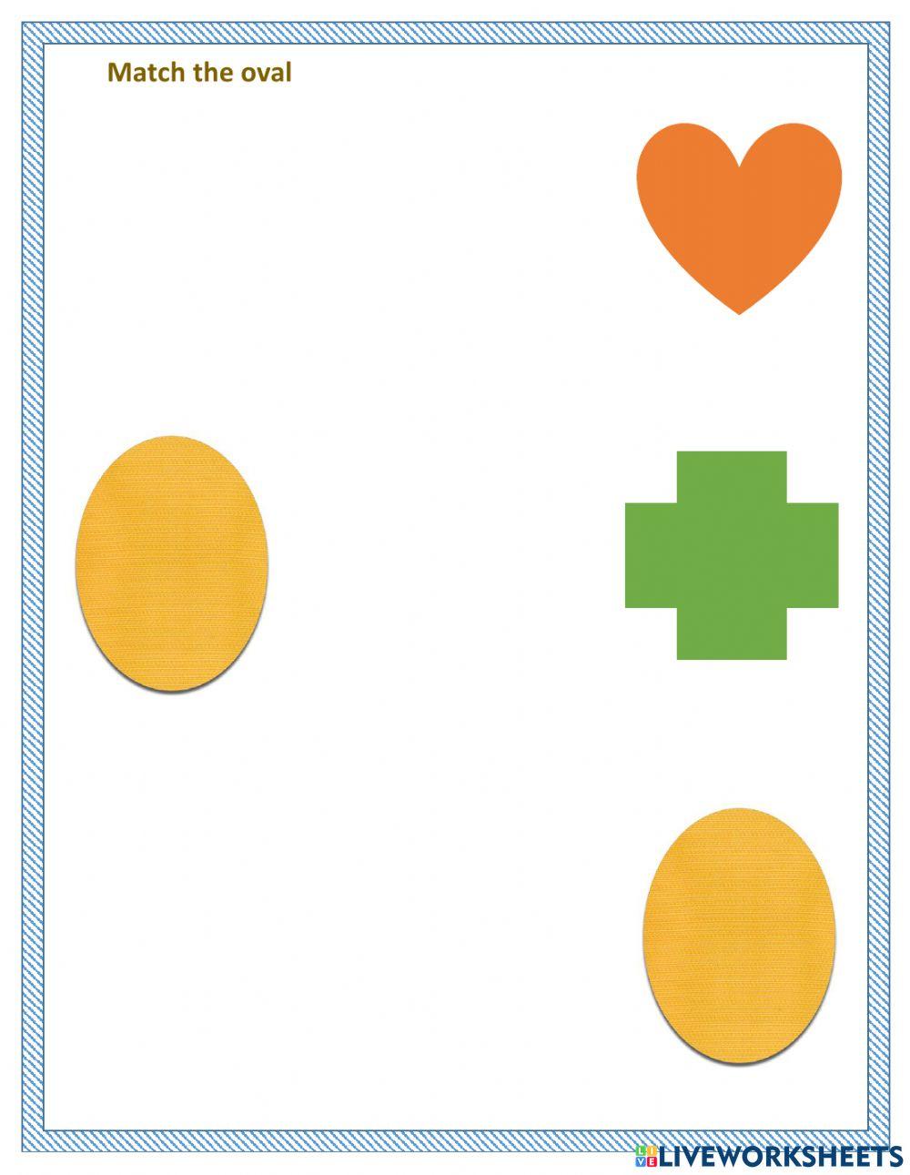 Match the oval … | Free Interactive Worksheets | 923686