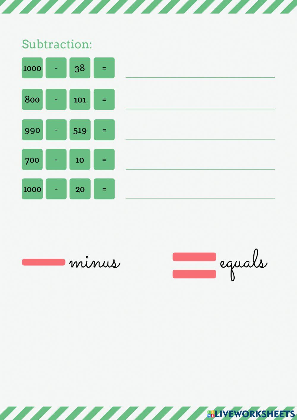 Let's do math | Free Interactive Worksheets | 923786