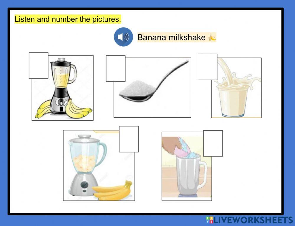 Recipe - Sequen… | Free Interactive Worksheets | 924216