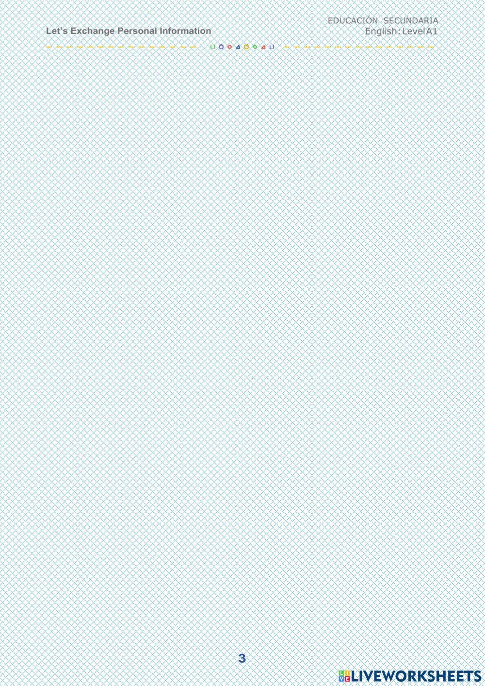 LET´S EXCHANGE … | Free Interactive Worksheets | 4966860