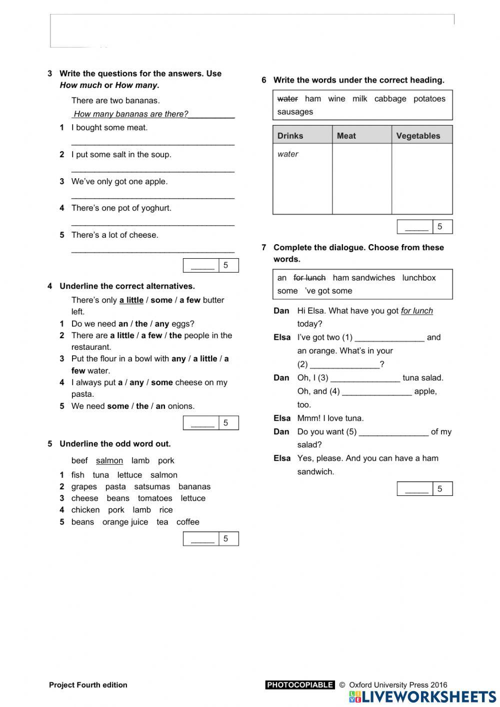 Project 2 Unit 4 | Free Interactive Worksheets | 4966950