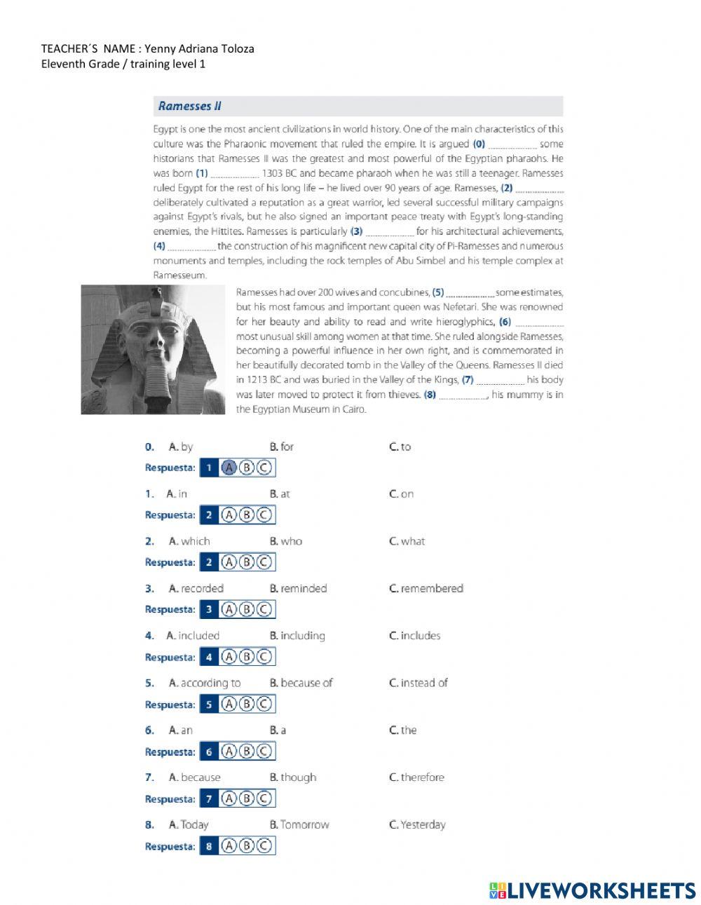 POP QUIZ 01 online exercise for | Live Worksheets