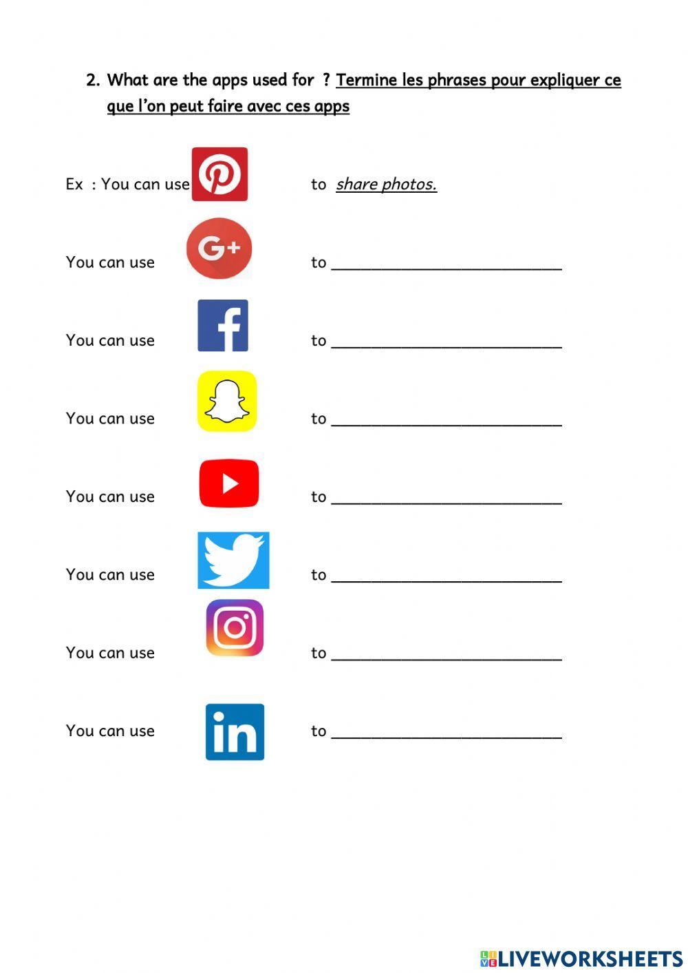 Apps | Free Interactive Worksheets | 876108