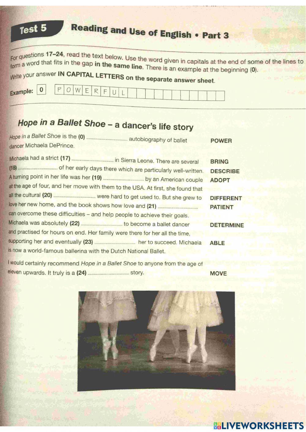 FCE - practice … | Free Interactive Worksheets | 876462