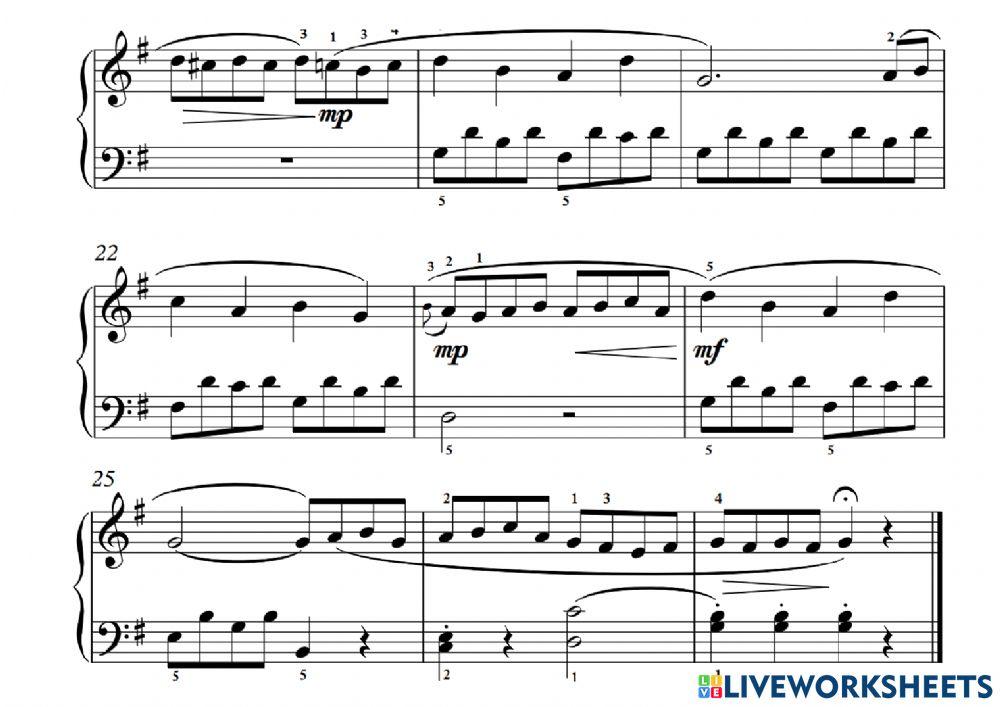 Canzona worksheet | Live Worksheets