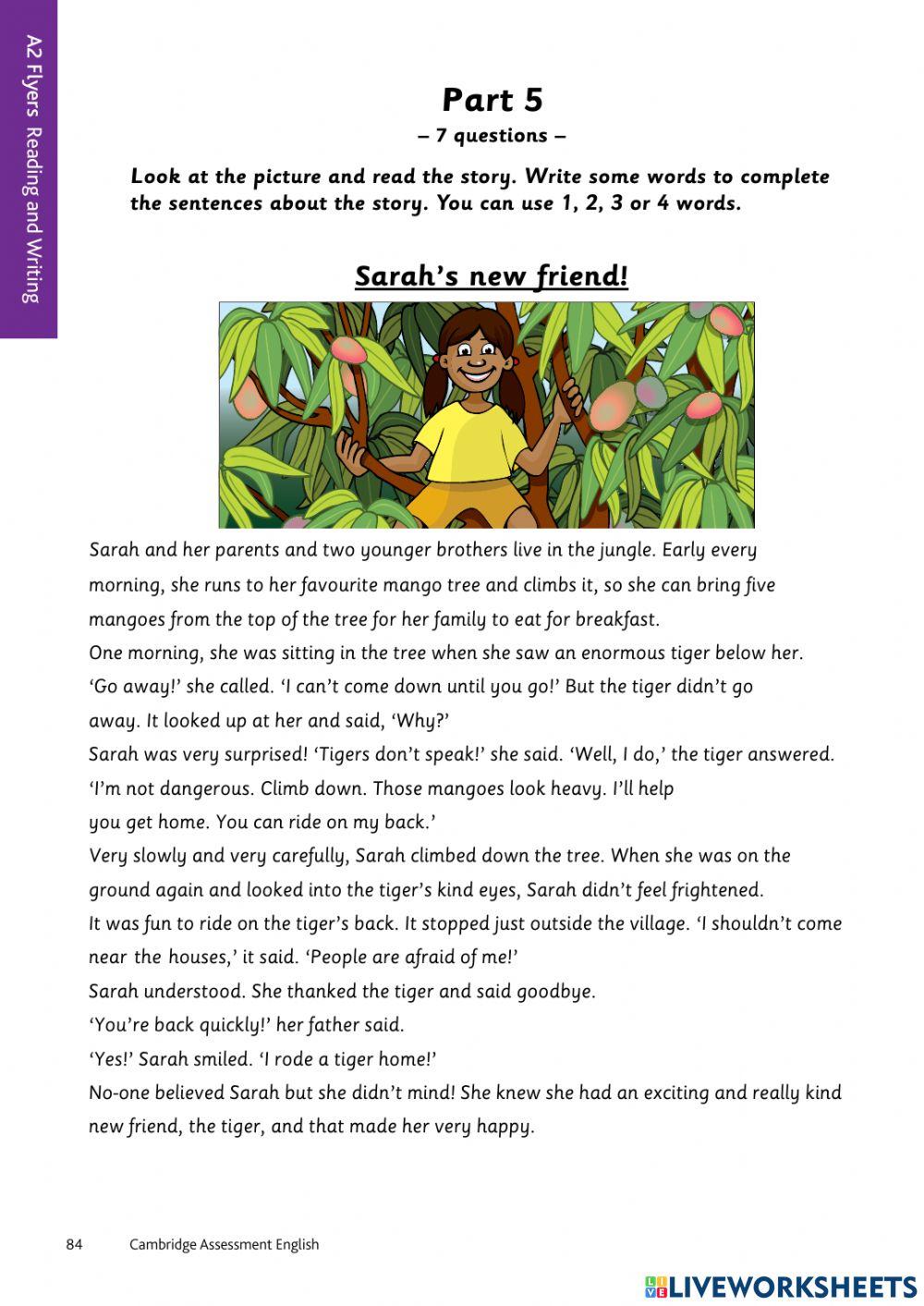 Exam 2 - Flyers - Reading and Writing - Part 5 2969768