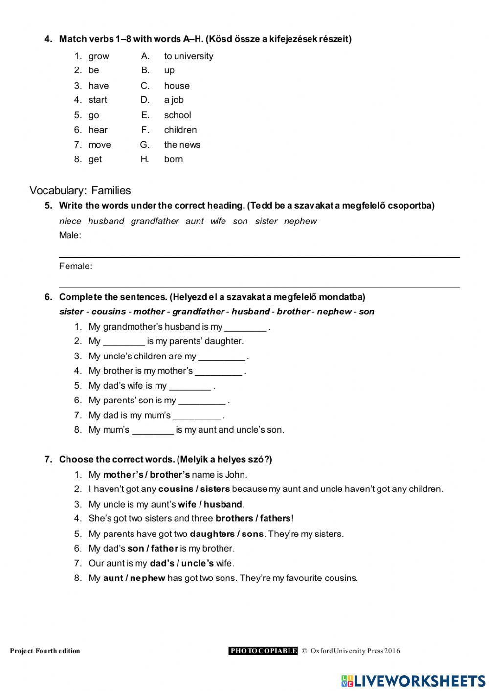 Project 3 Unit … | Free Interactive Worksheets | 6546873