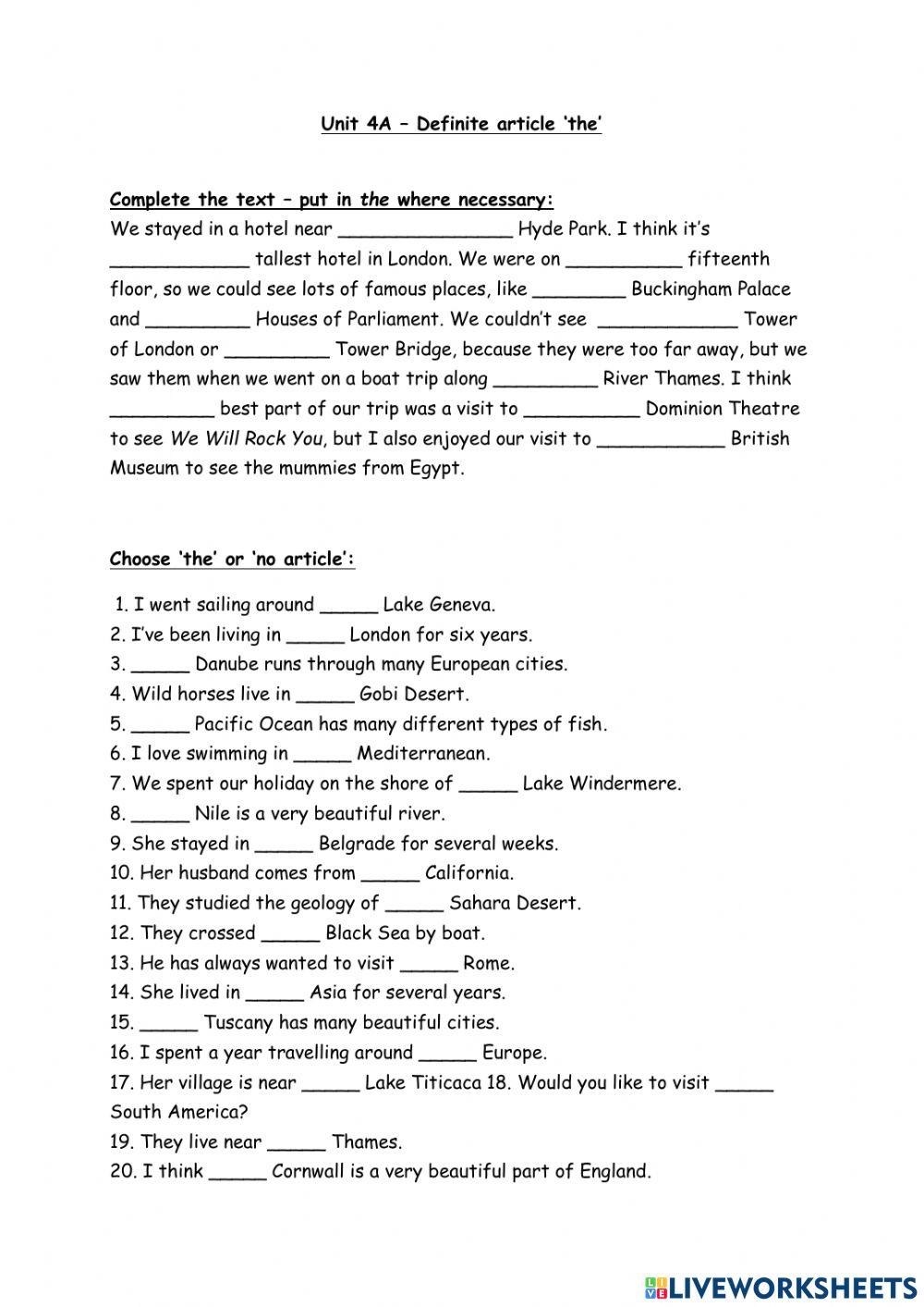 Project 3 - Uni… | Free Interactive Worksheets | 4968533