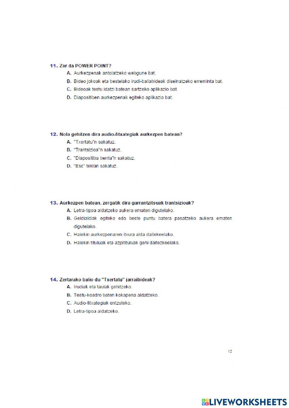 Ed 2 worksheet | Live Worksheets
