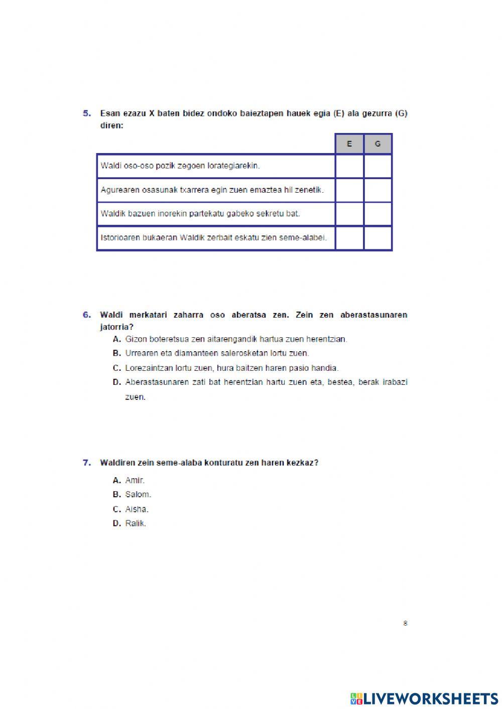 Ed 1 928499 | AmaiaBlanco | LiveWorksheets