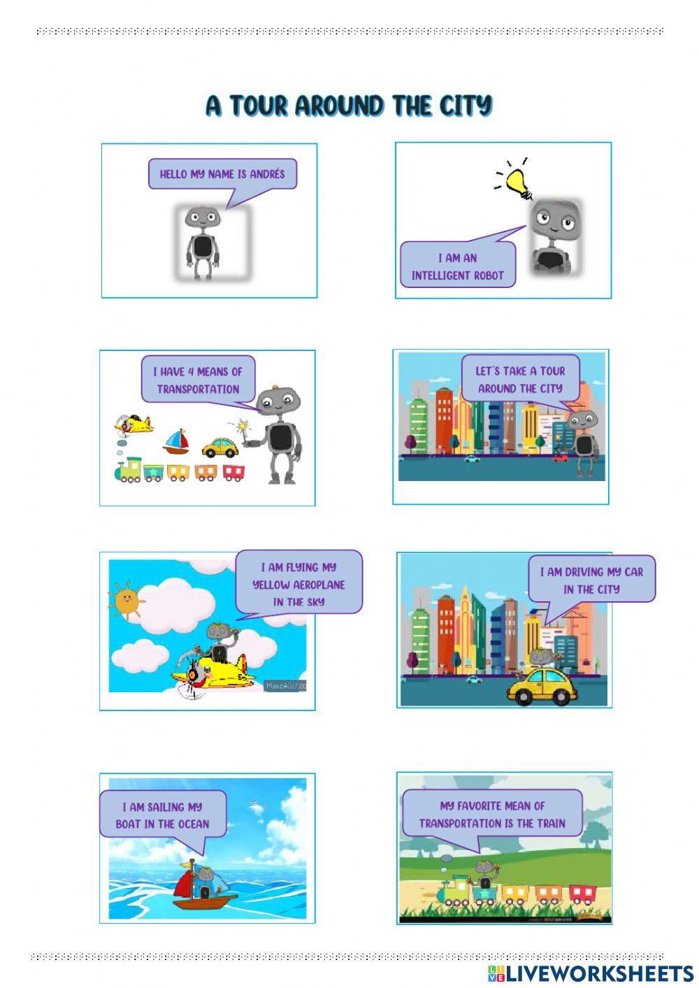 READING- MEANS OF TRANSPORTATION online exercise for | Live Worksheets