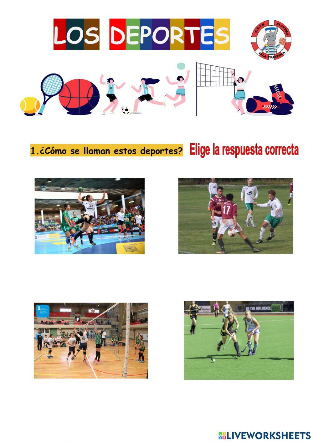 Los deportes | Free Interactive Worksheets | 929144
