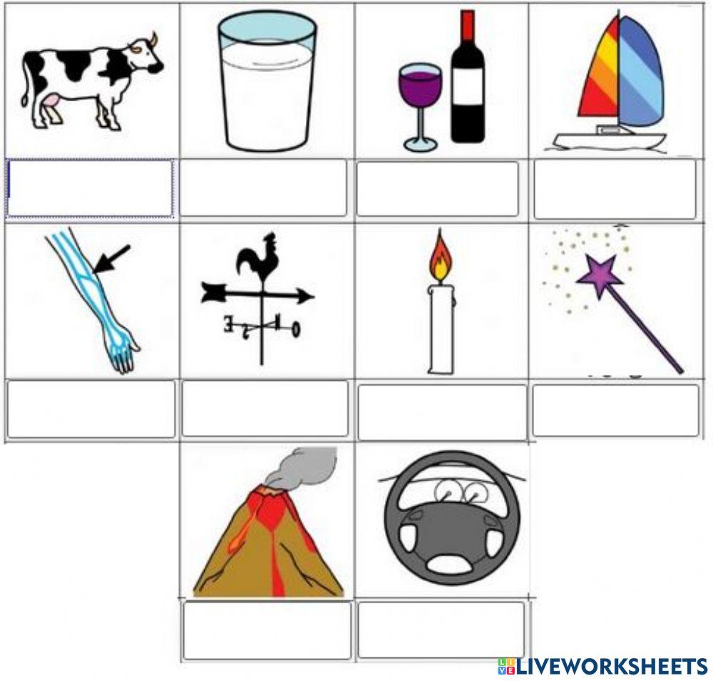 Sílabas va, ve,… | Free Interactive Worksheets | 2971467