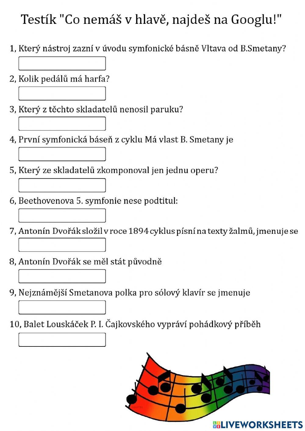 Testík 1 | Free Interactive Worksheets | 932094