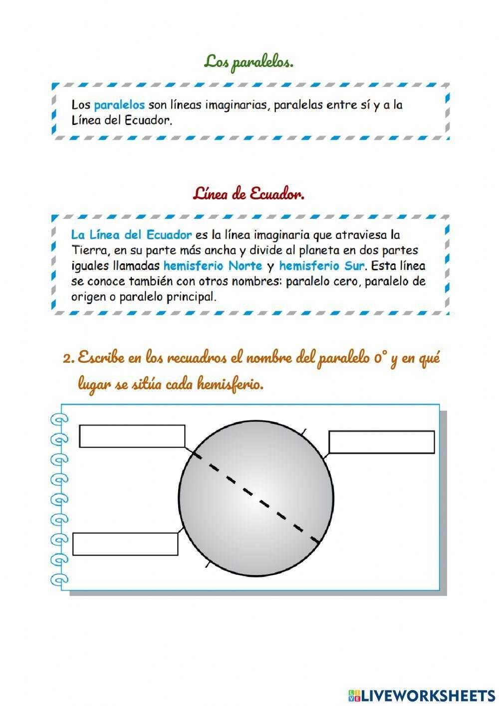 Los paralelos | Free Interactive Worksheets | 933250