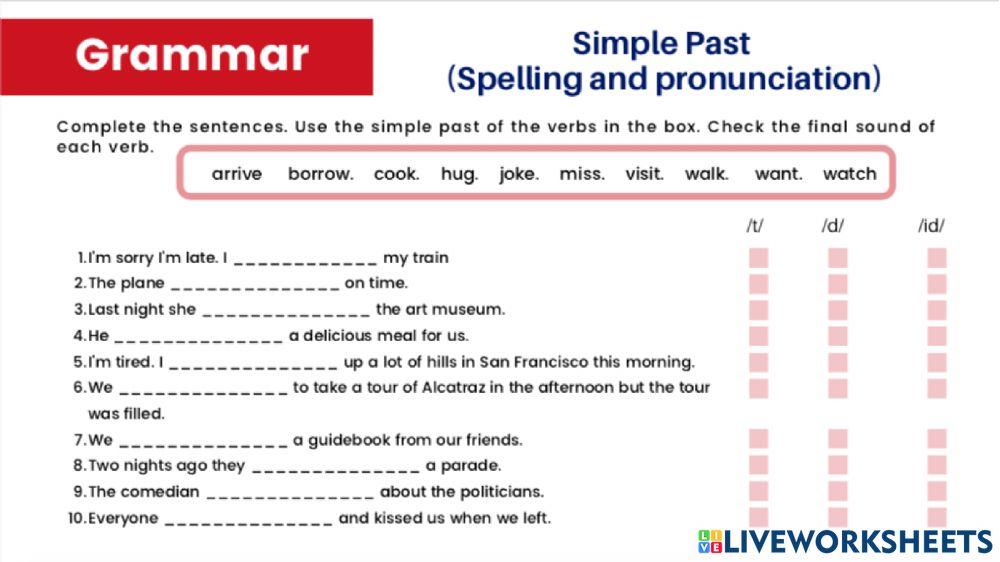 783992 | Simple Past Sounds | Andrea Sitamul