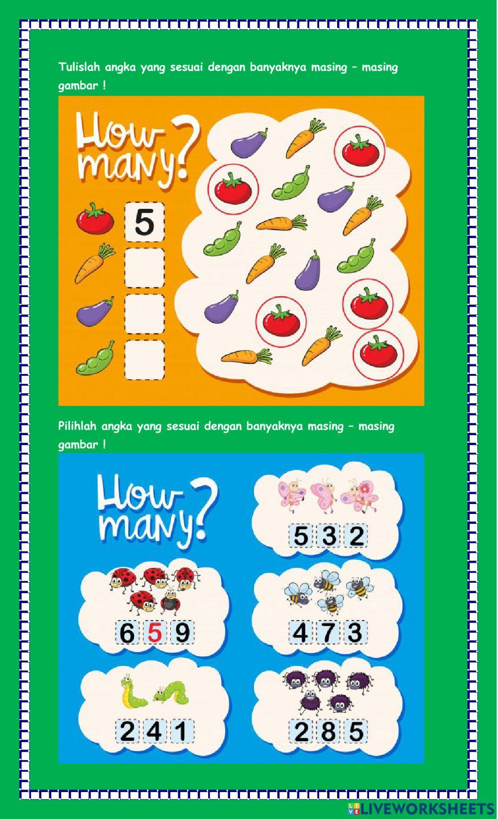 Number Match | Live Worksheets