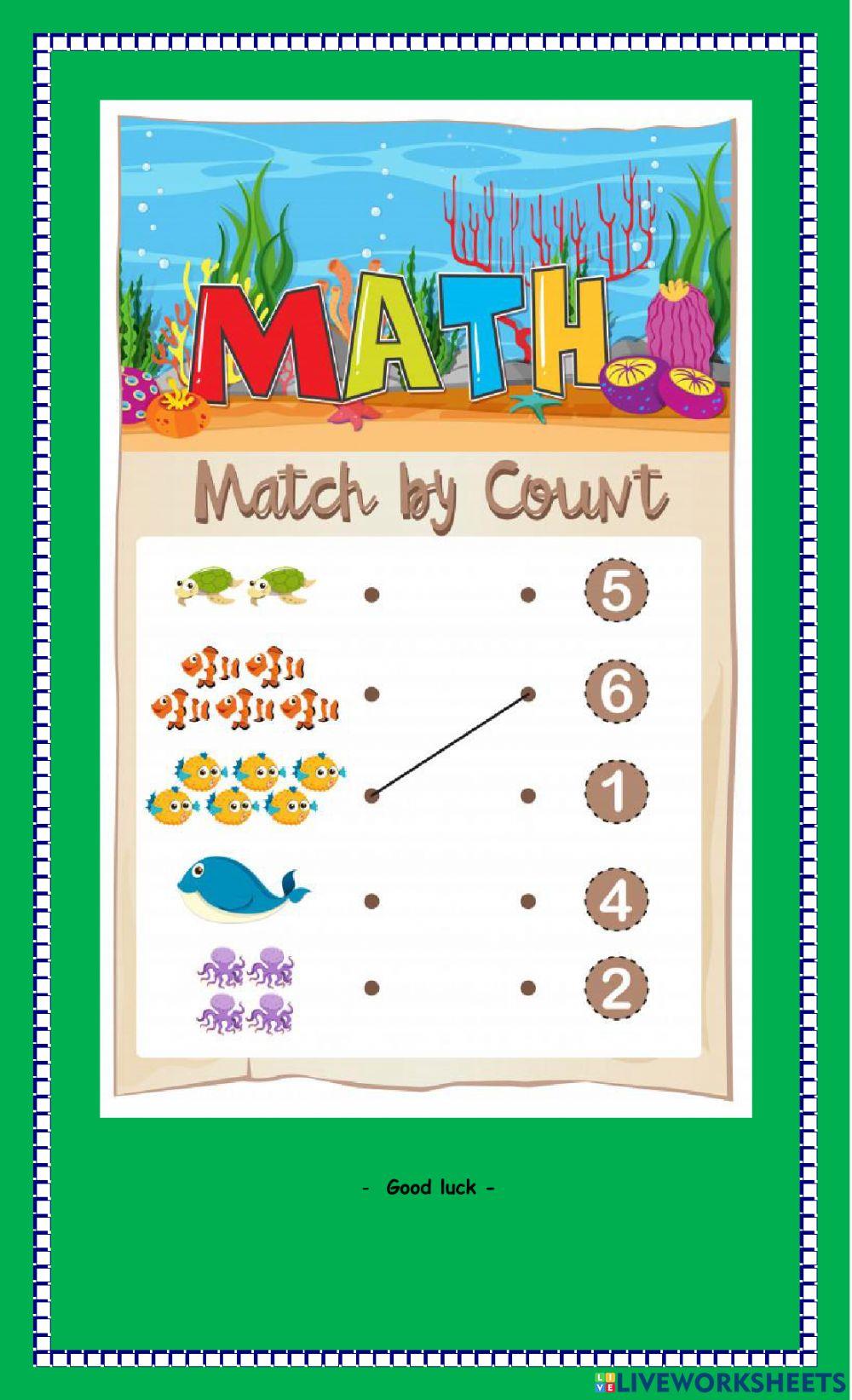 Number match | Live Worksheets