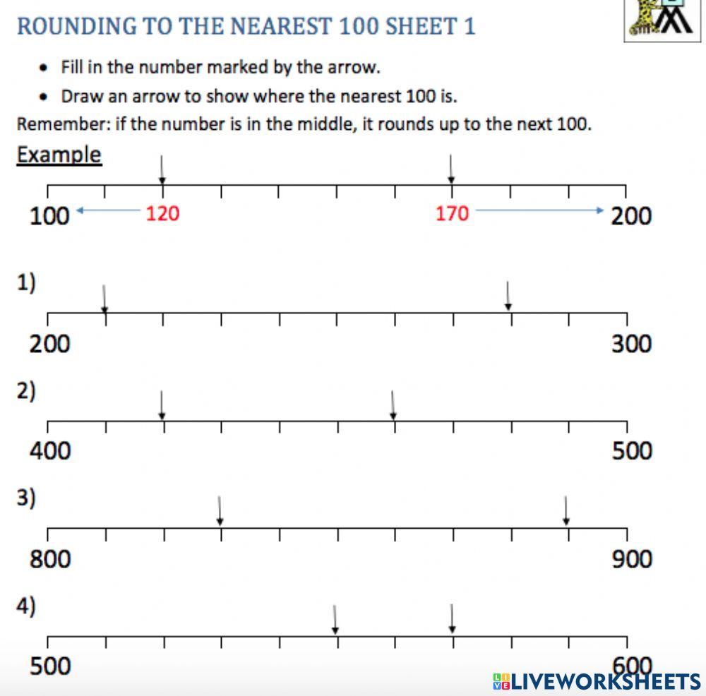 Rounding Numbers | Carmelygr | Live Worksheets