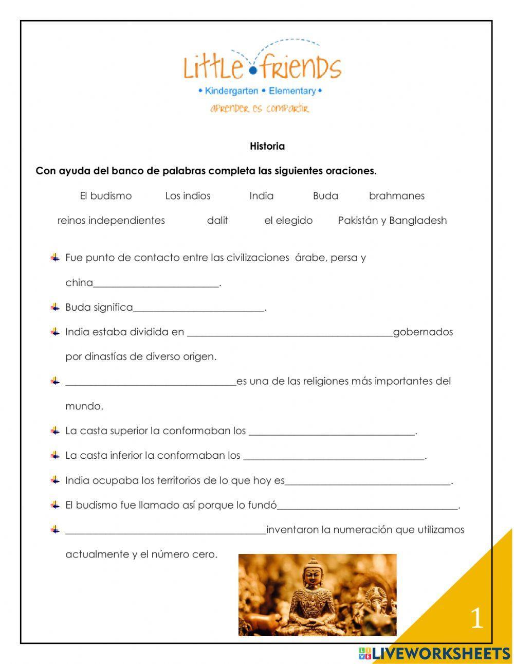 India interactive activity | Live Worksheets