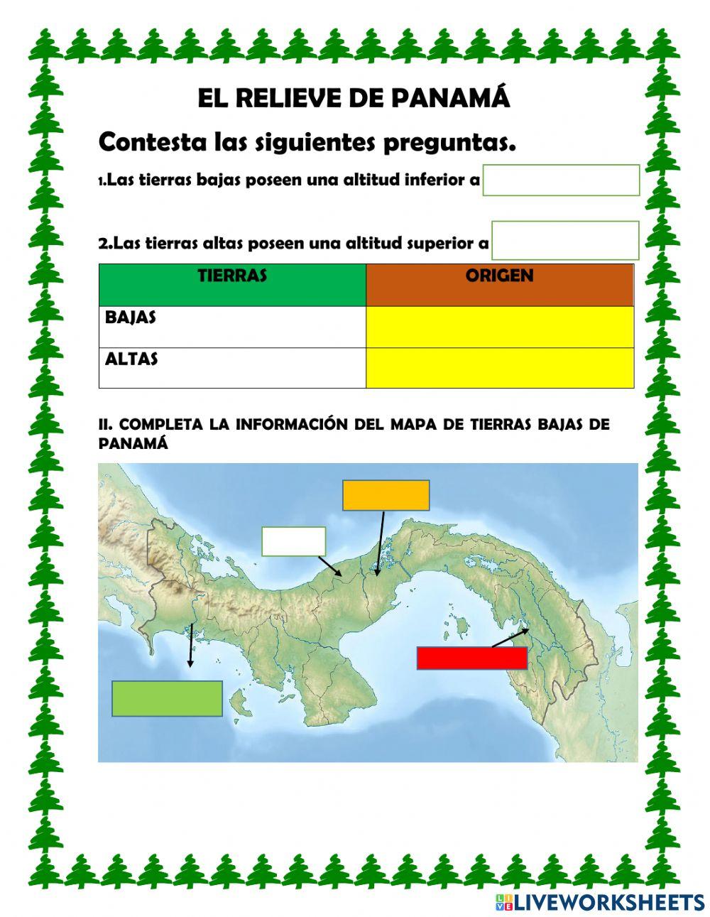 Relieve de pana… | Free Interactive Worksheets | 934321