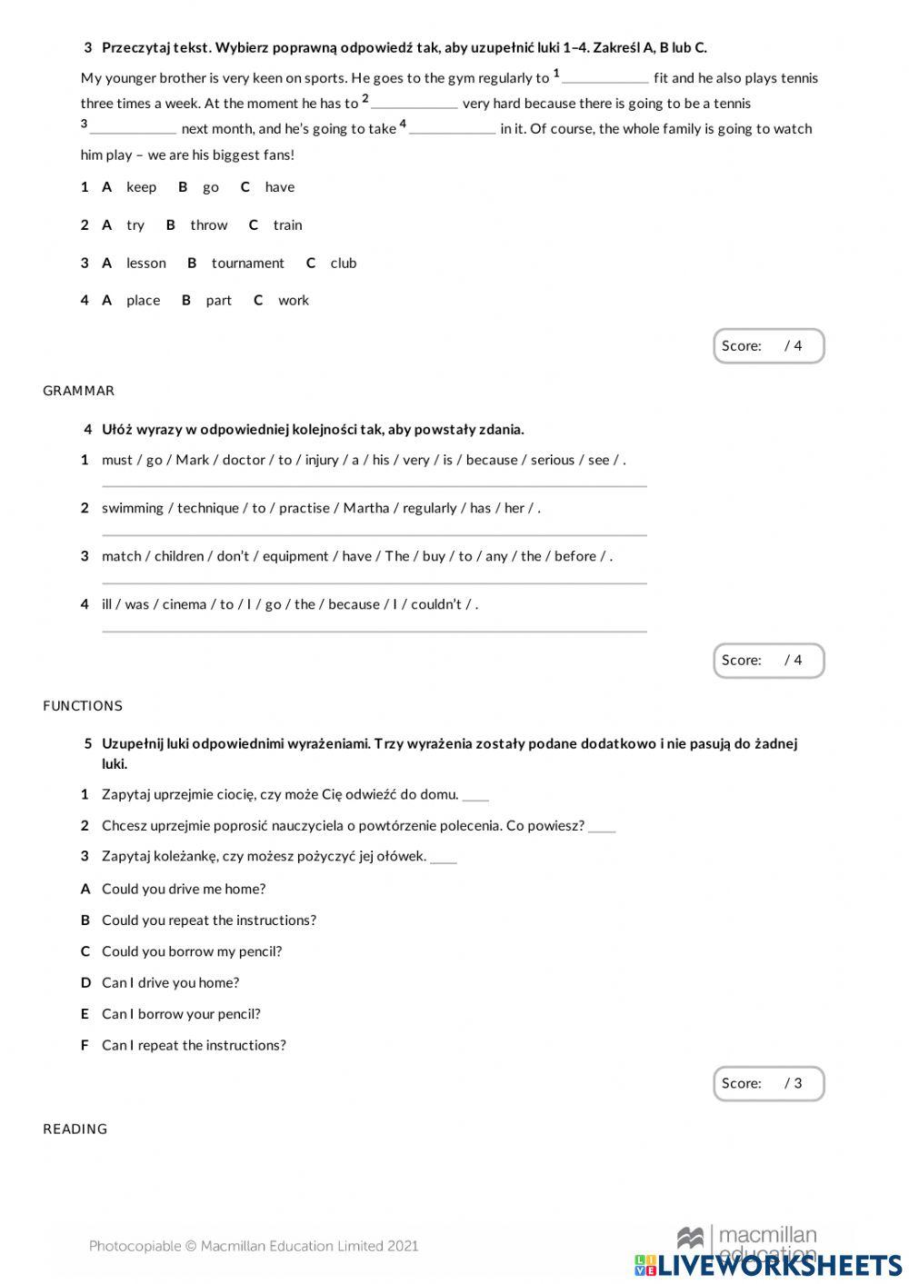 Brainy 7 unit 6… | Free Interactive Worksheets | 4973127