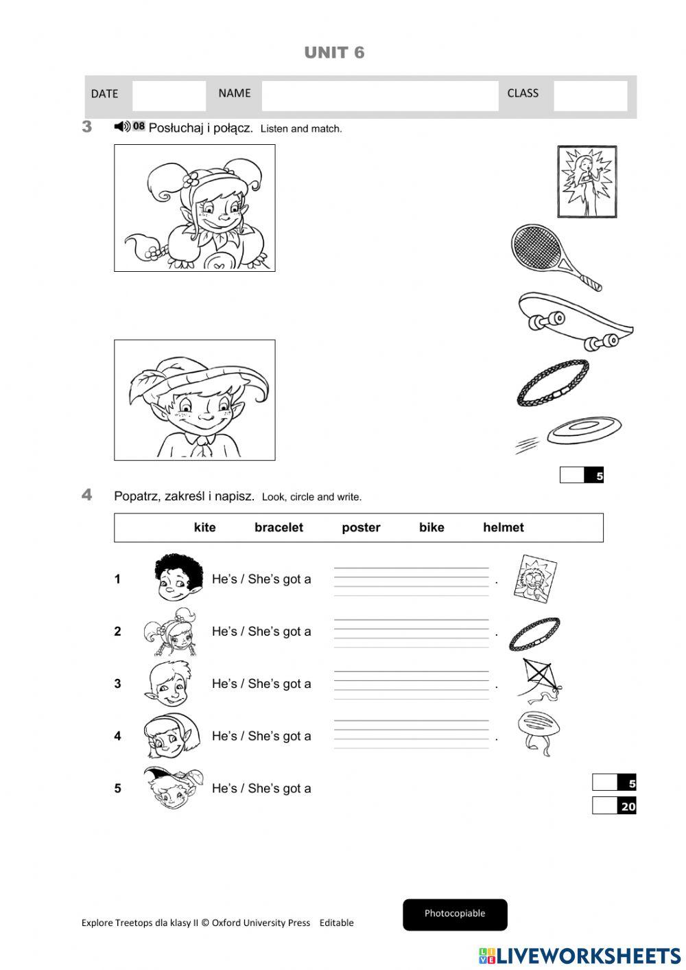 Unit 6 | Free Interactive Worksheets | 4975815