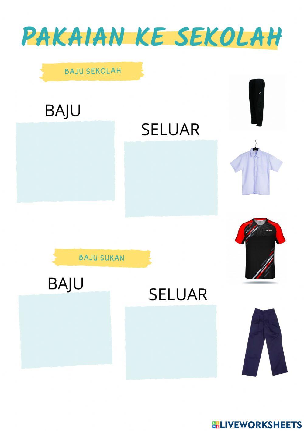 Pengurusan diri tahun 3 worksheet | Live Worksheets