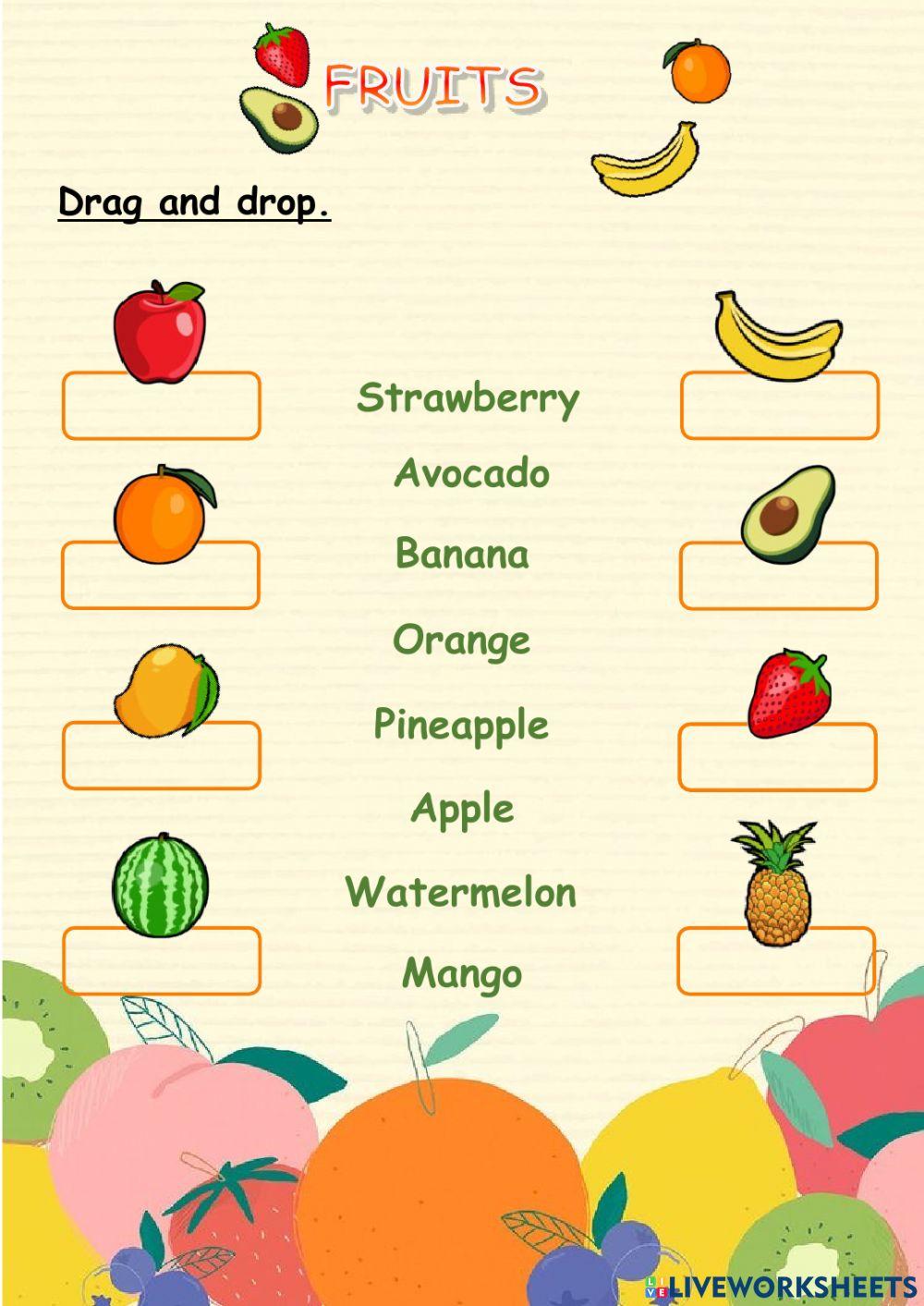 935090 | Fruits | Nursyahida | LiveWorksheets