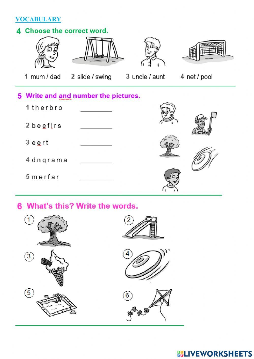 FF1 Unit 4 test online exercise for | Live Worksheets