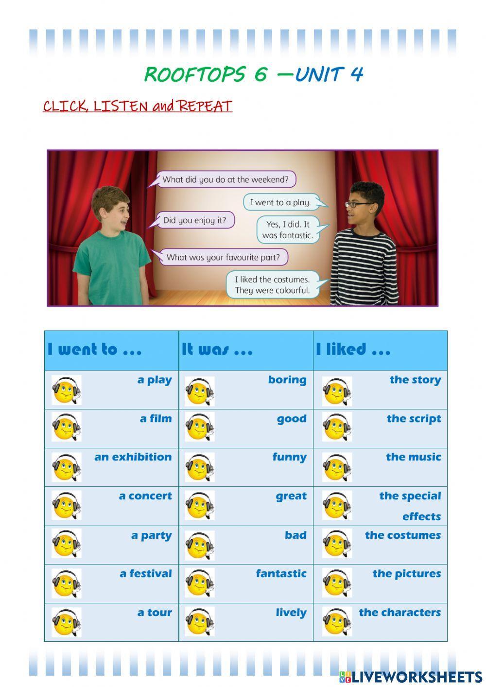 ROOFTOPS 6 - un… | Free Interactive Worksheets | 935653