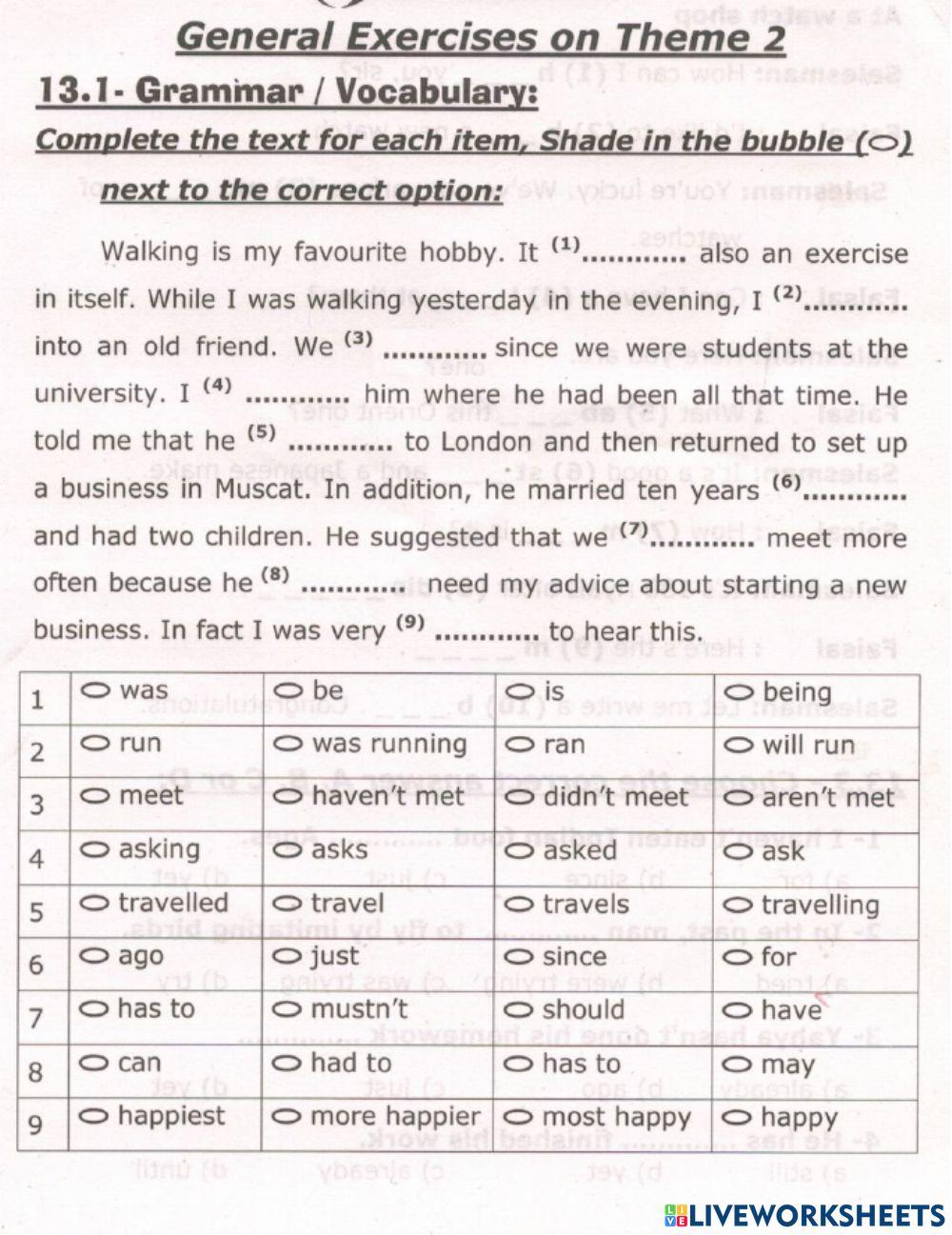 G11 s2 l7 g worksheet | Live Worksheets