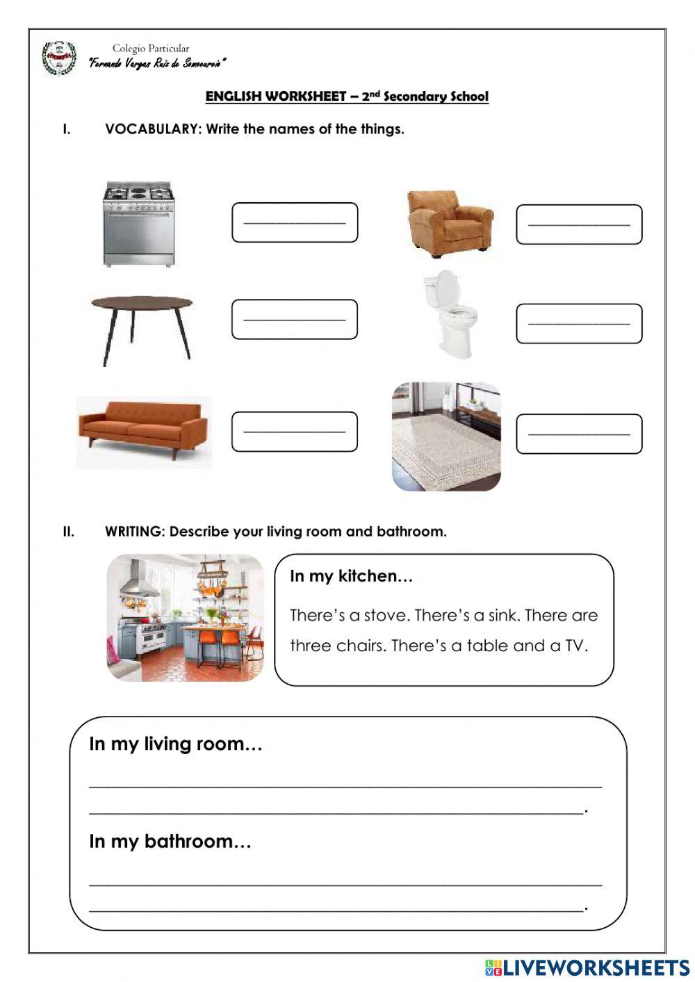 Home online exercise for 2ND | Live Worksheets