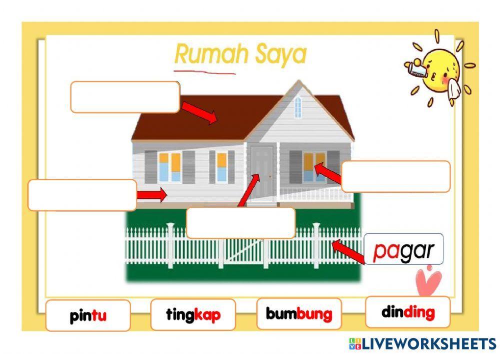 Rumah saya exercise | Live Worksheets
