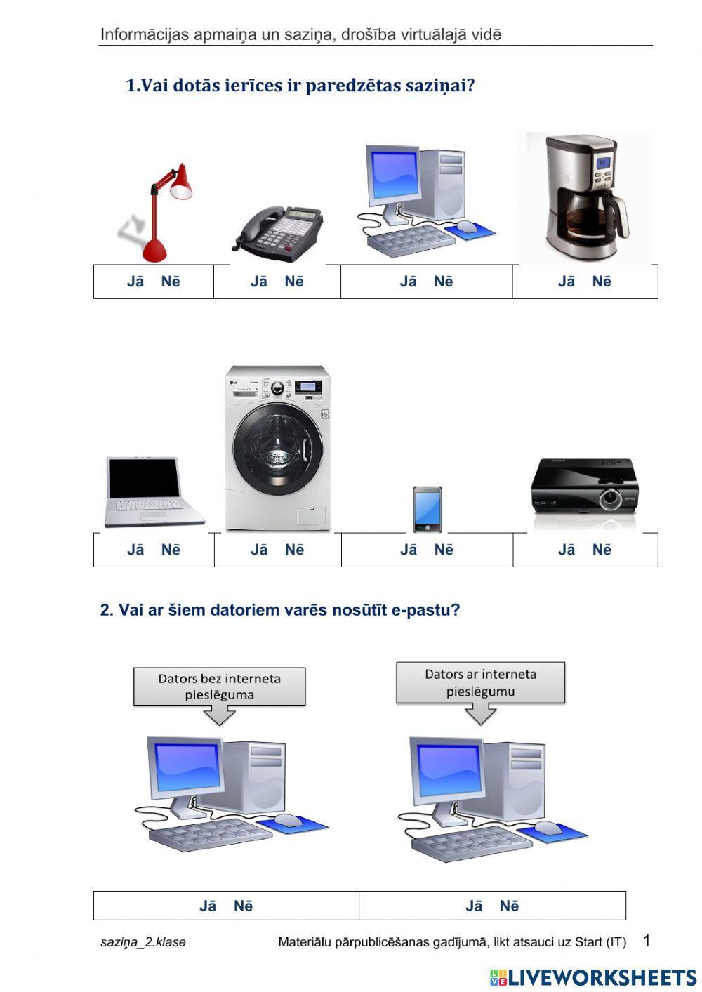 Datorika 2.klase | Free Interactive Worksheets | 938163