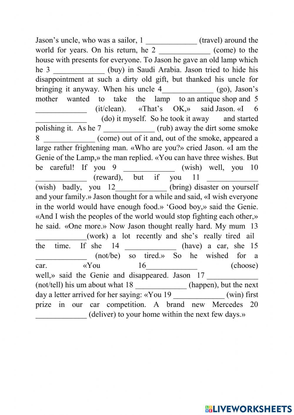 Fce online pdf activity | Live Worksheets