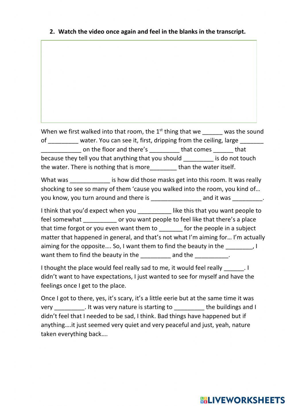 Chernobyl Exclu… | Free Interactive Worksheets | 940980