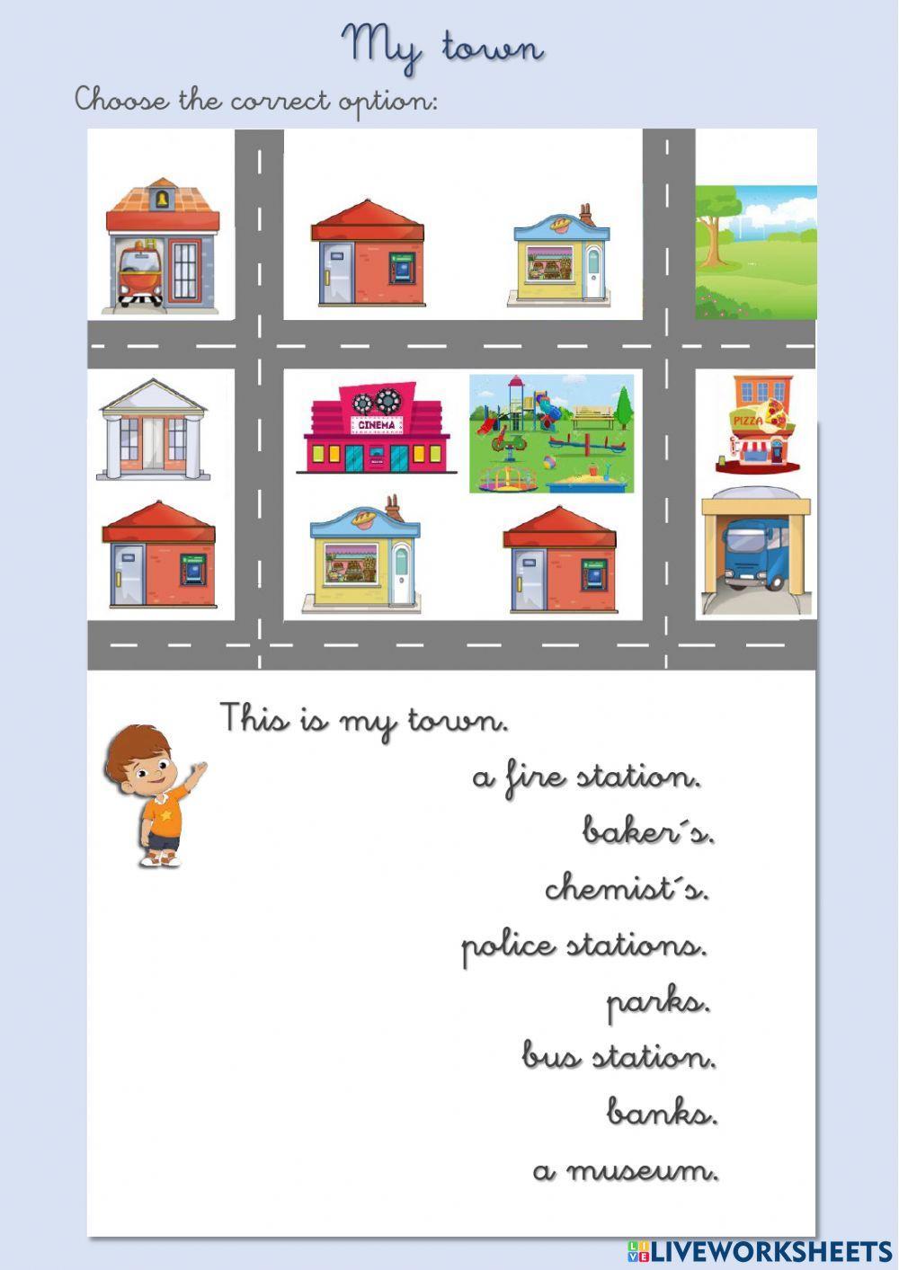 My town 1 | Free Interactive Worksheets | 941095