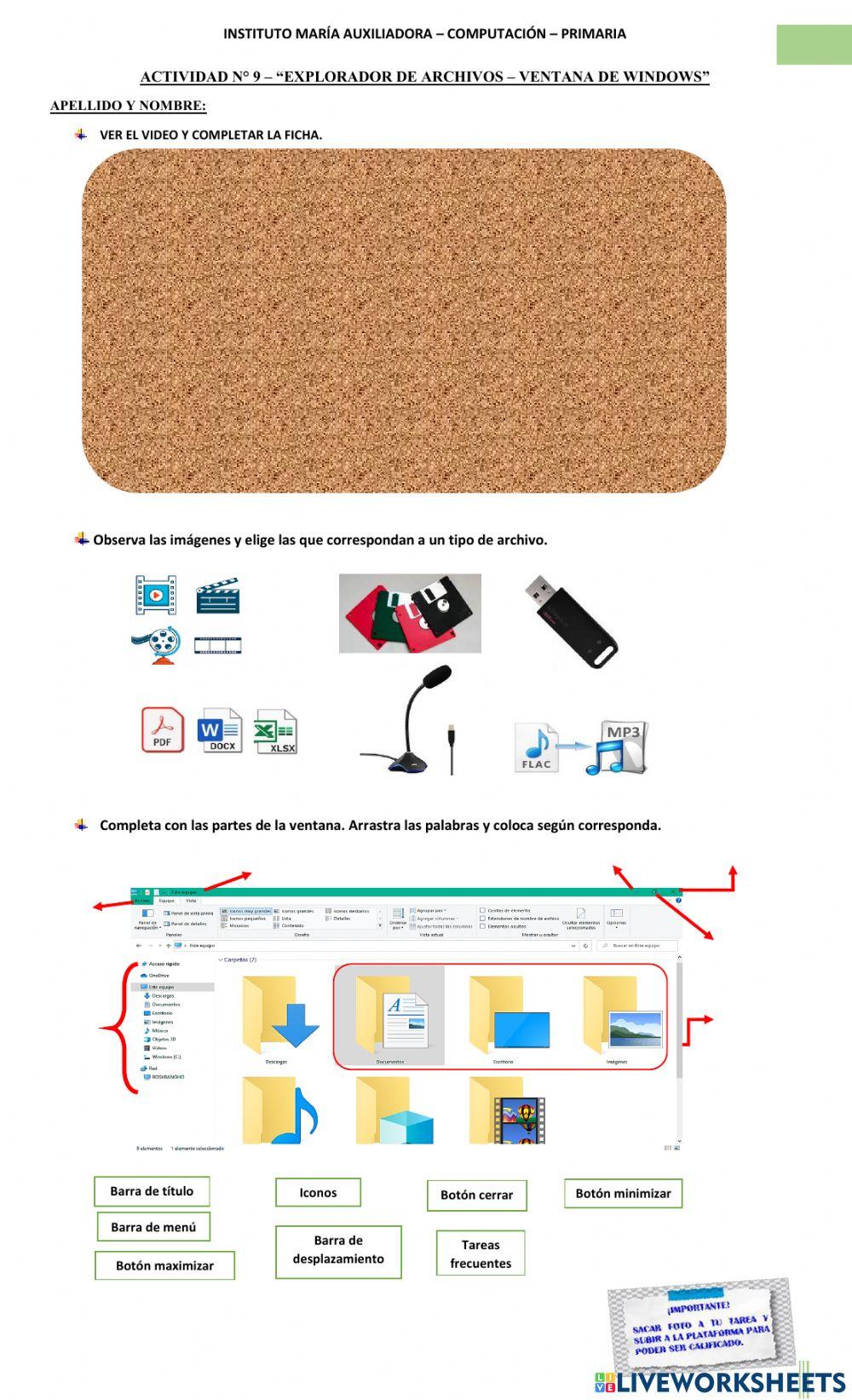 Archivos - ventana de windows worksheet | Live Worksheets