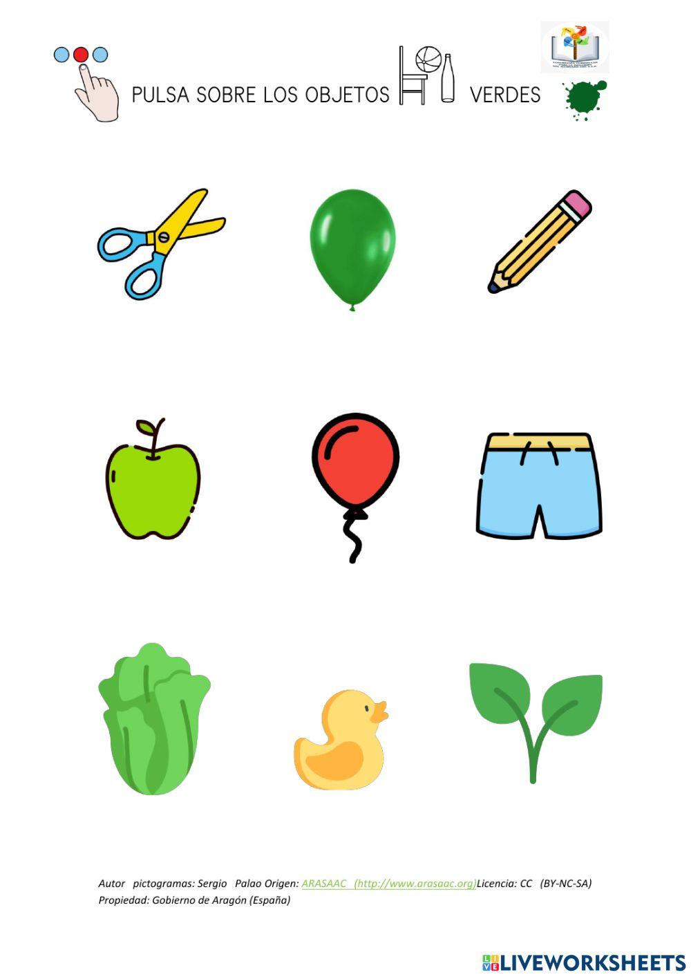 Color verde | AnaMorillo | Live Worksheets