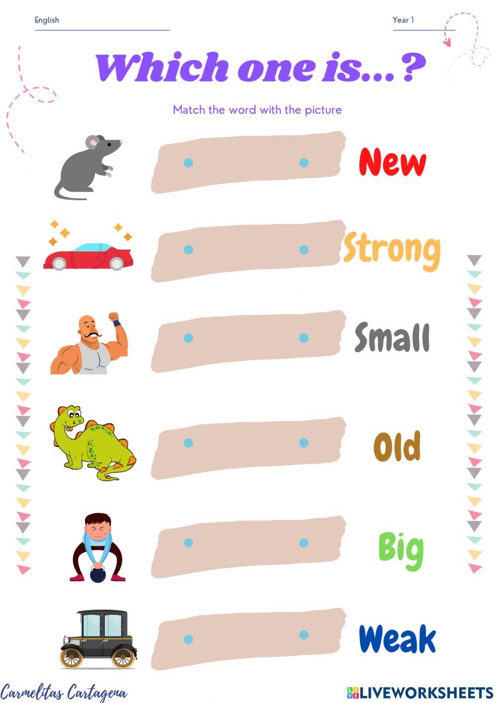 Simple Adjectives 943163 | Andy Durán | Live Worksheets