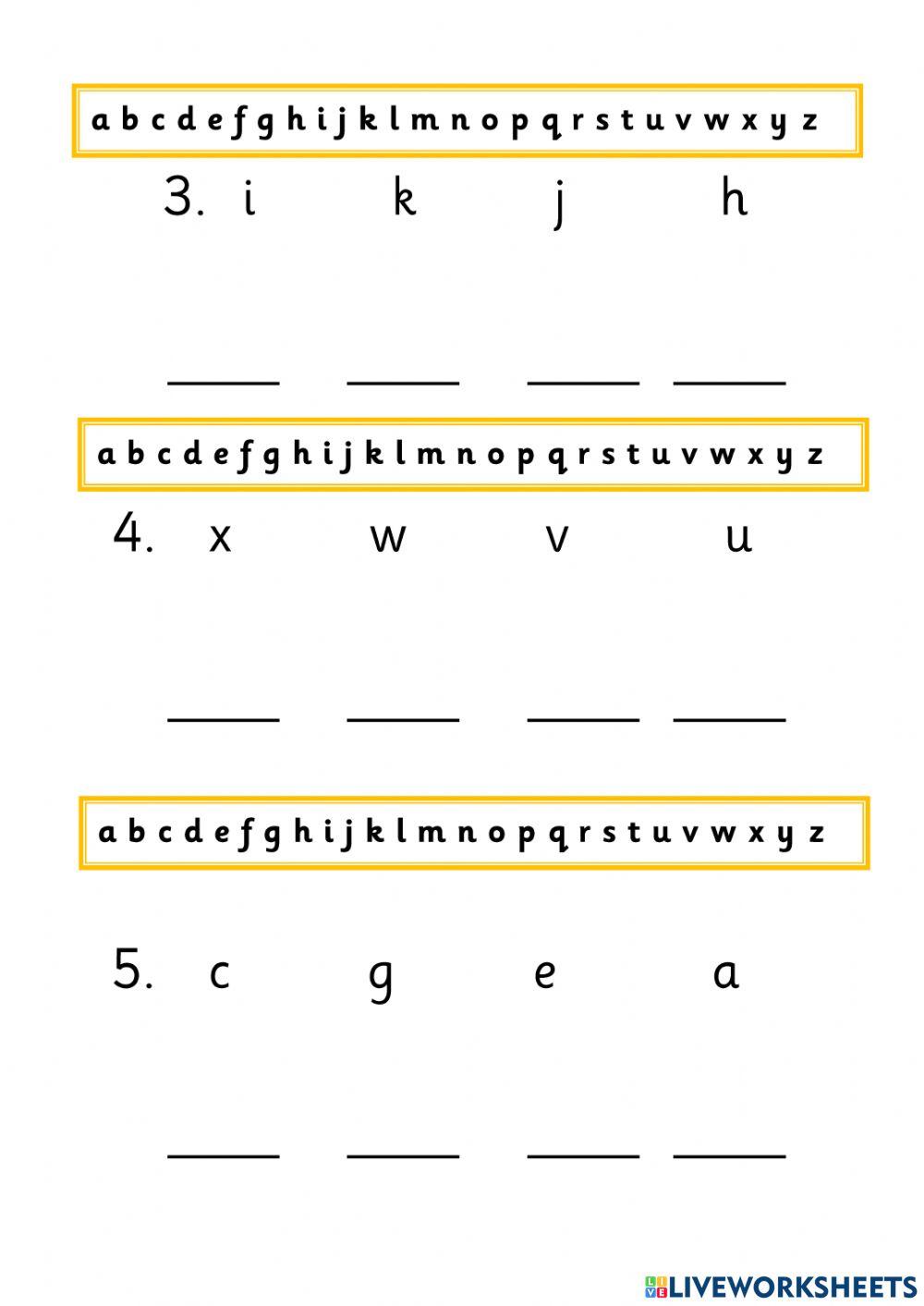 944719 | ABC Order | MS_CREATIVE | LiveWorksheets