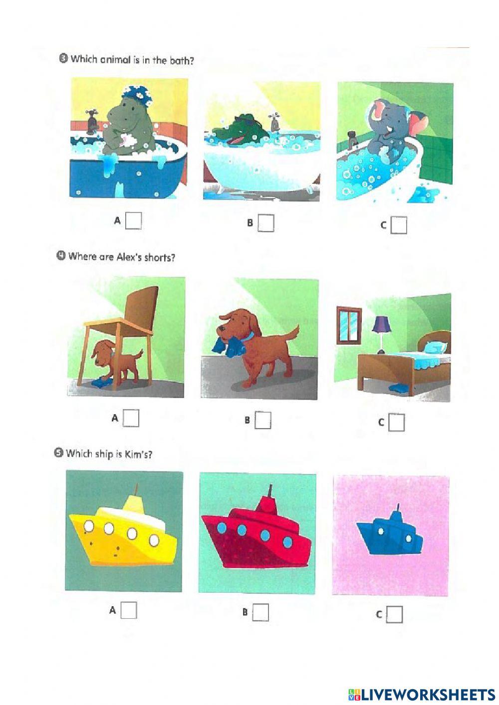 STARTERS LISTEN… | Free Interactive Worksheets | 6557226